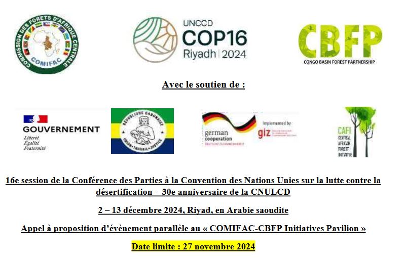 COP16 desertification Riyadh - Call for proposals for a side event at ...